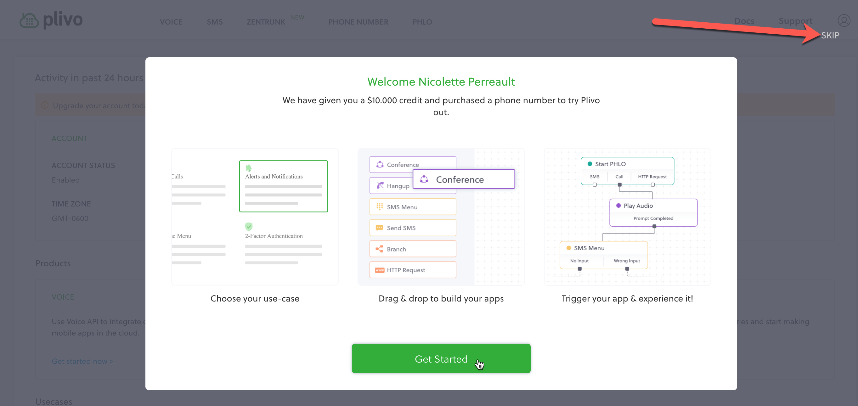 Purchasing your Plivo Account to enable texting within the Premium ...